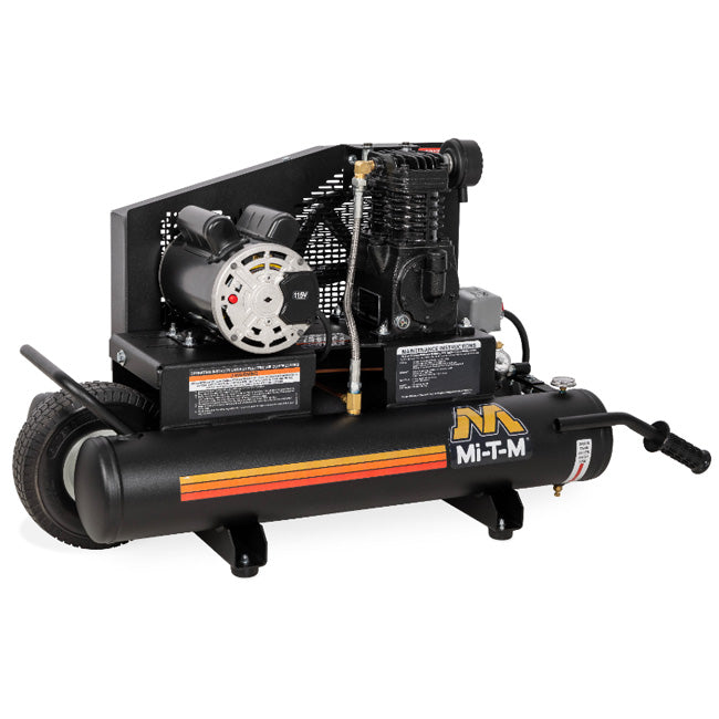 Mi-T-M AM1-PE02-08M - 8-Gallon Single Stage Electric Air Compressor ...