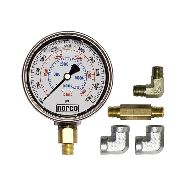 Norco Lifting 78021 – Hydraulic Gauge with Fittings – Tire Equipment Supply