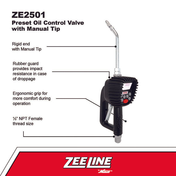 Zeeline by Milton ZE2501 Preset Oil Control Valve With Manual Tip ...