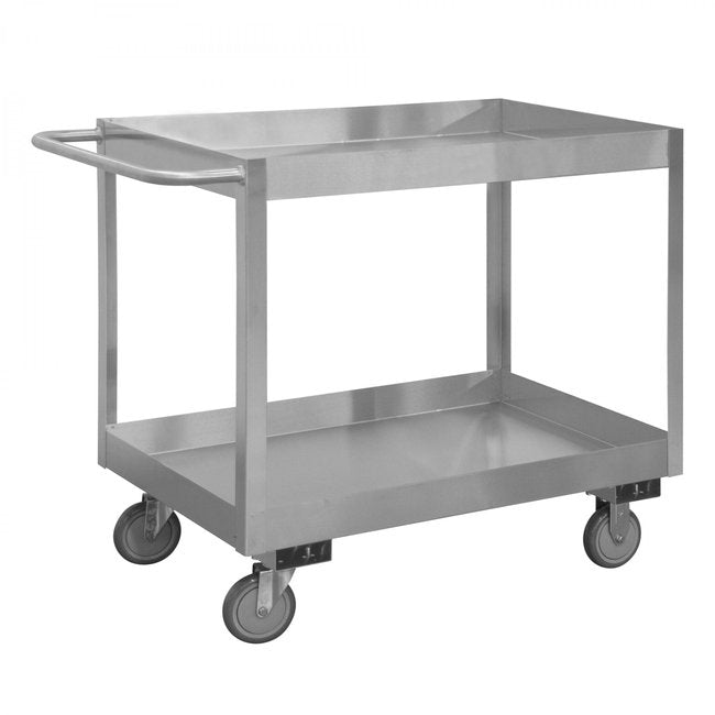 DURHAM MFG SRSC31618302ALU5PUS Stainless Steel Stock Cart, 2 Shelves ...
